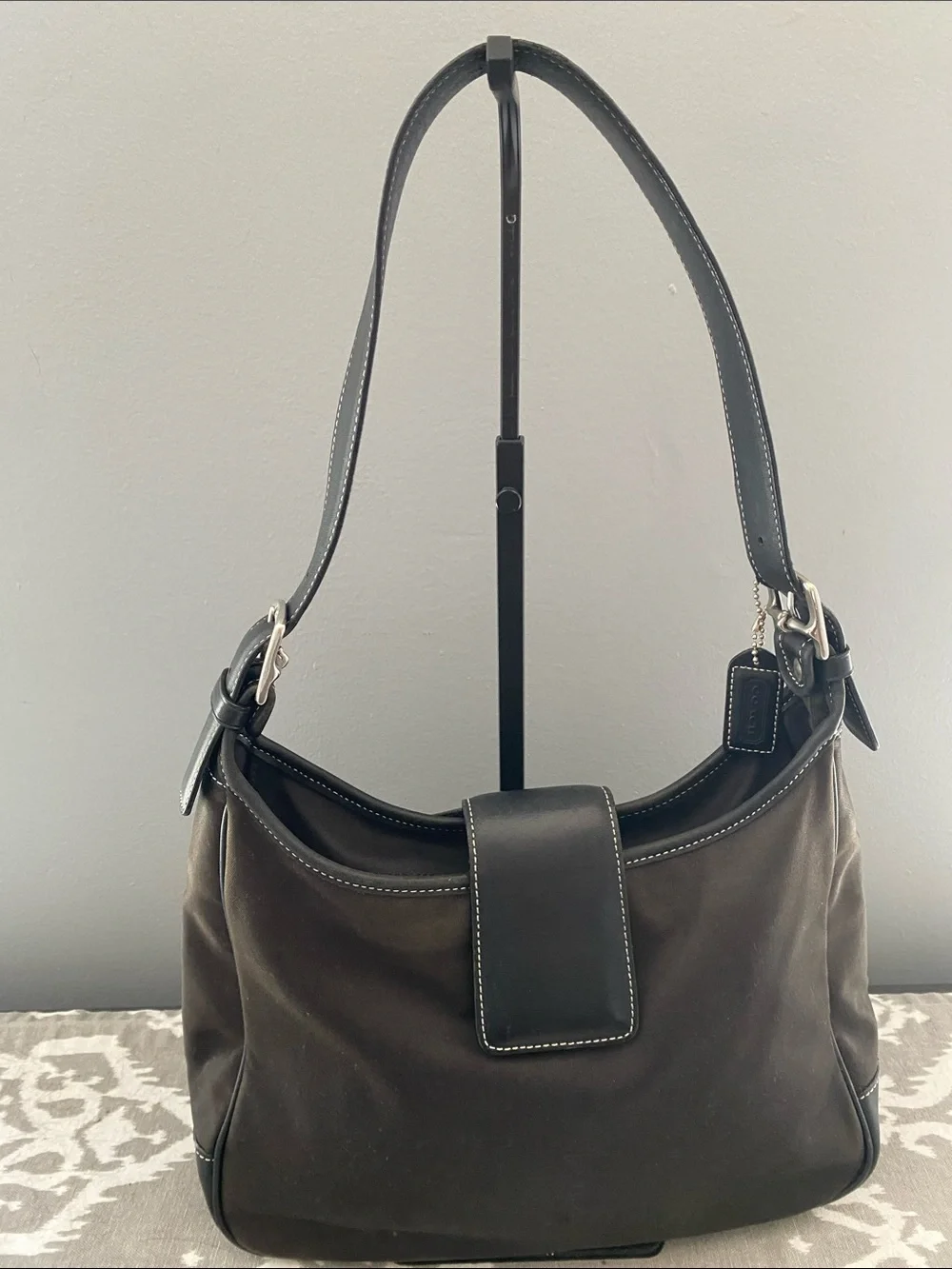 Coach | Bags | Coach Hampton Black Hobo Shoulder Bag | Poshmark